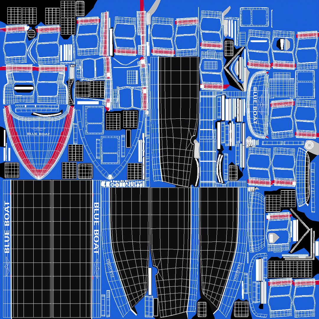 Amsterdam Canal Cruise Blue Boat 3D Model - TurboSquid 2269701