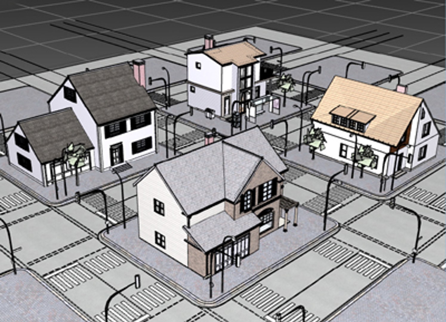 neighborhood 4 3d max
