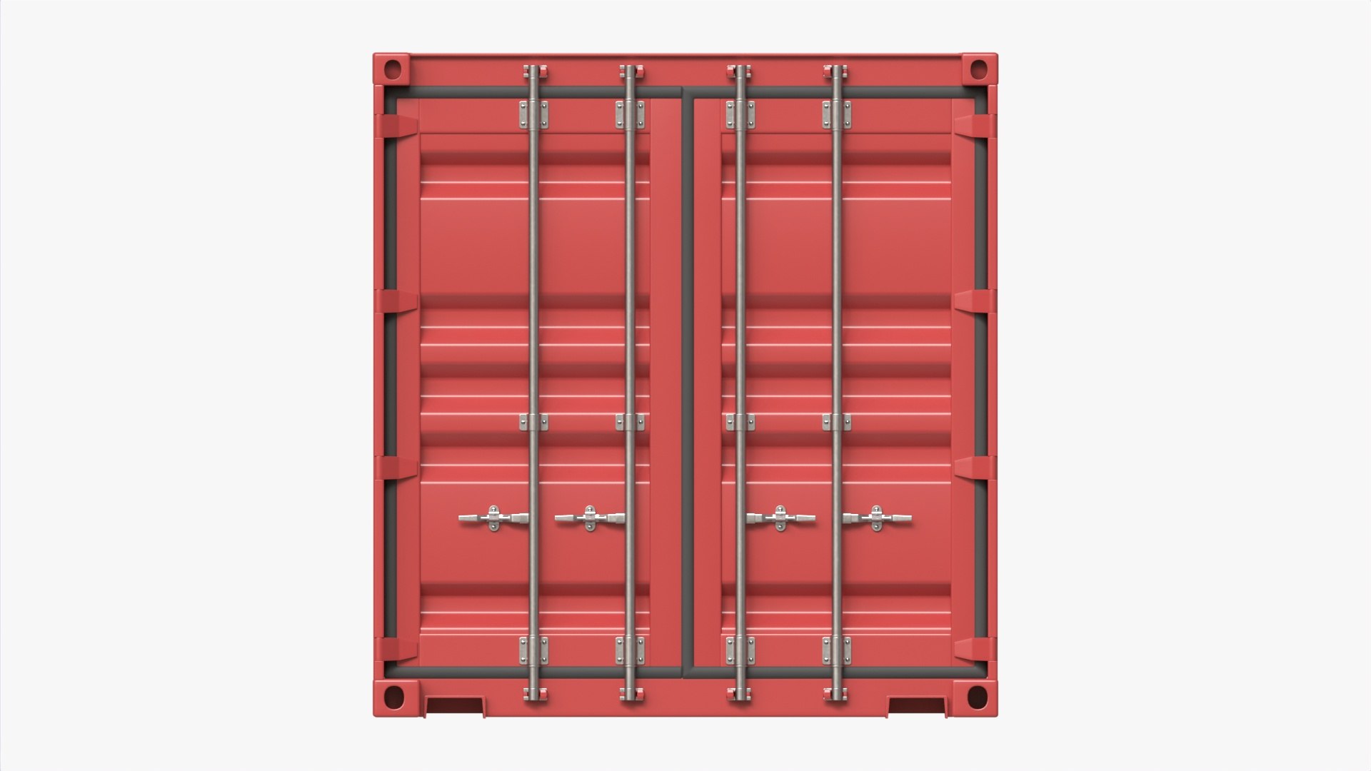 Shipping Container Dry 20-foot Red 3D Model - TurboSquid 2027582