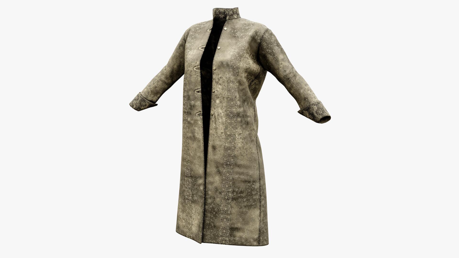 3D Pirate Jacket - TurboSquid 2420126