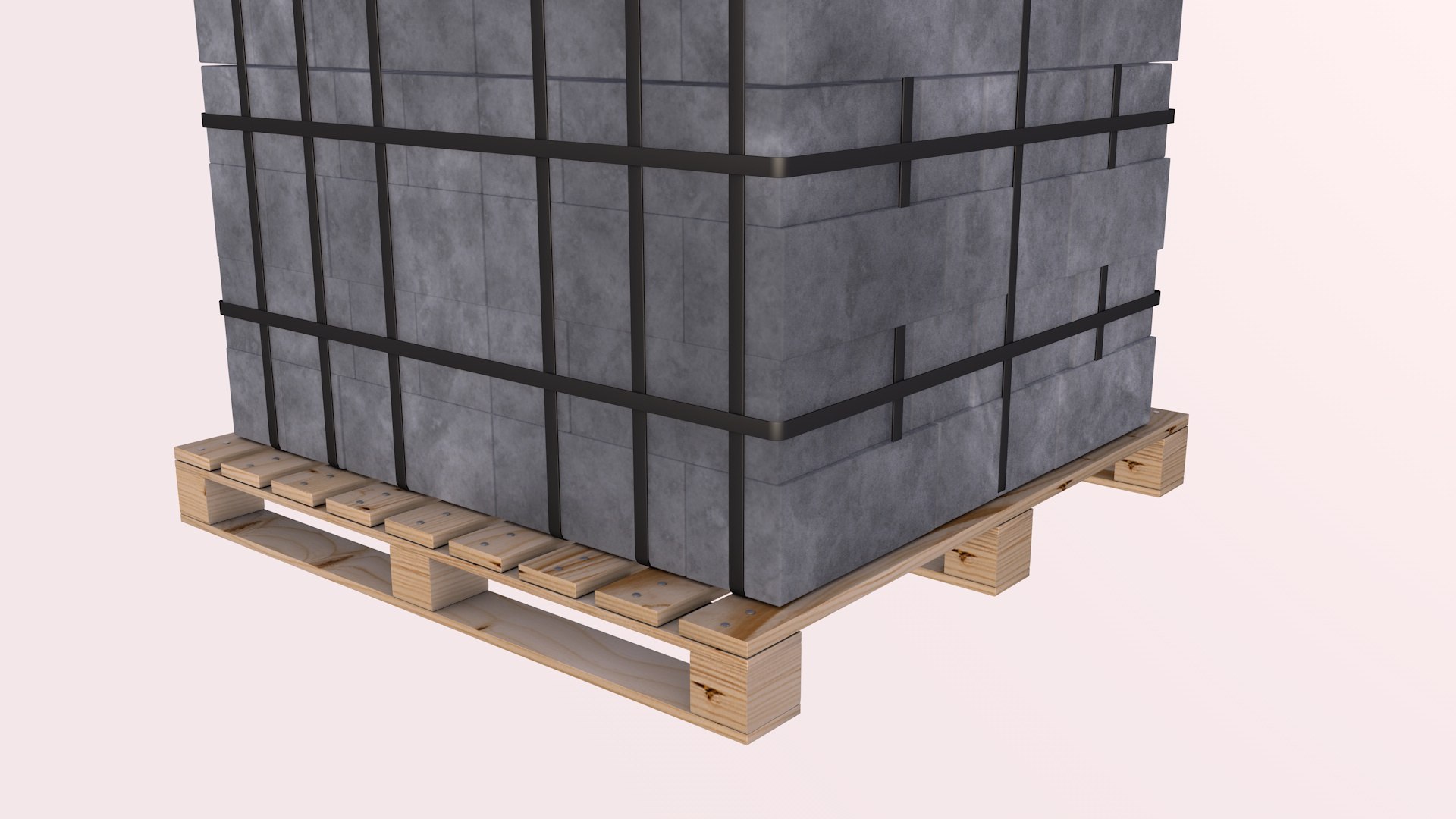 3D Pallet With Blocks Model - TurboSquid 1760318
