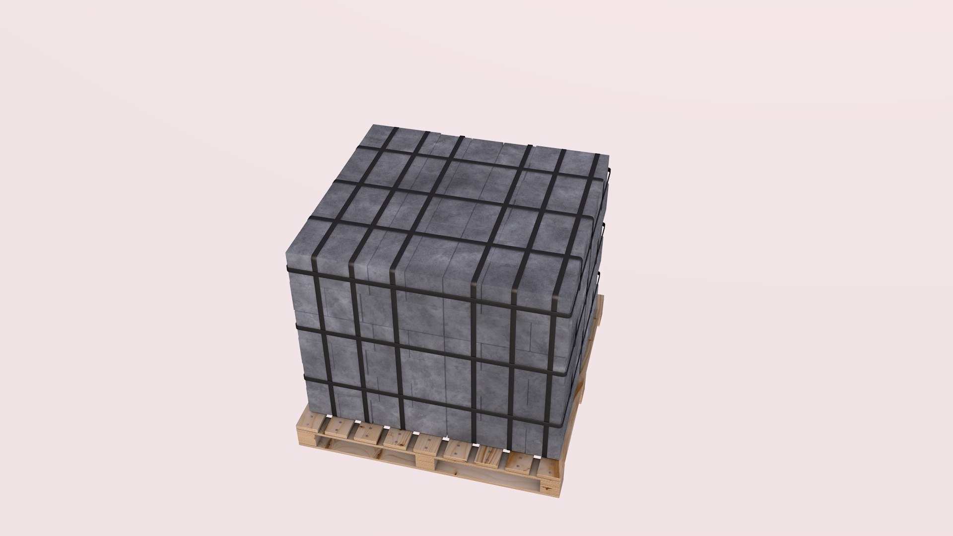 3D Pallet With Blocks Model - TurboSquid 1760318