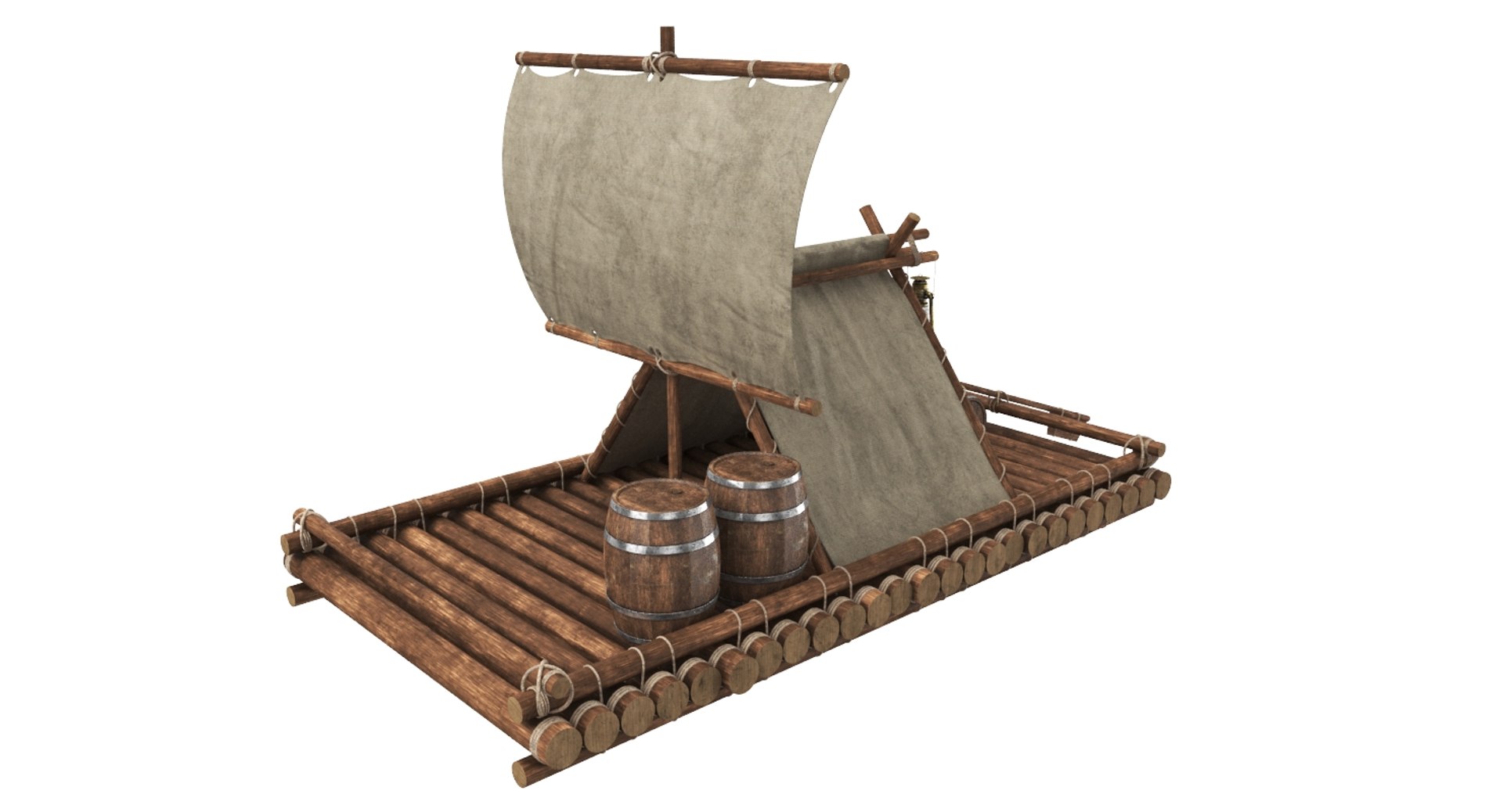Real Raft 3D Model - TurboSquid 1400074