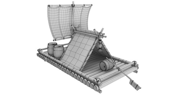 Real raft 3D model - TurboSquid 1400074