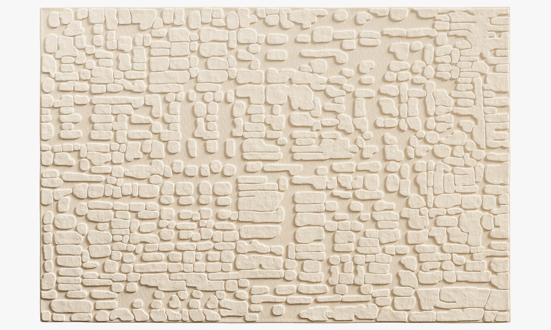 3D Wool Rug Malin Cream By Benuta - TurboSquid 2172365