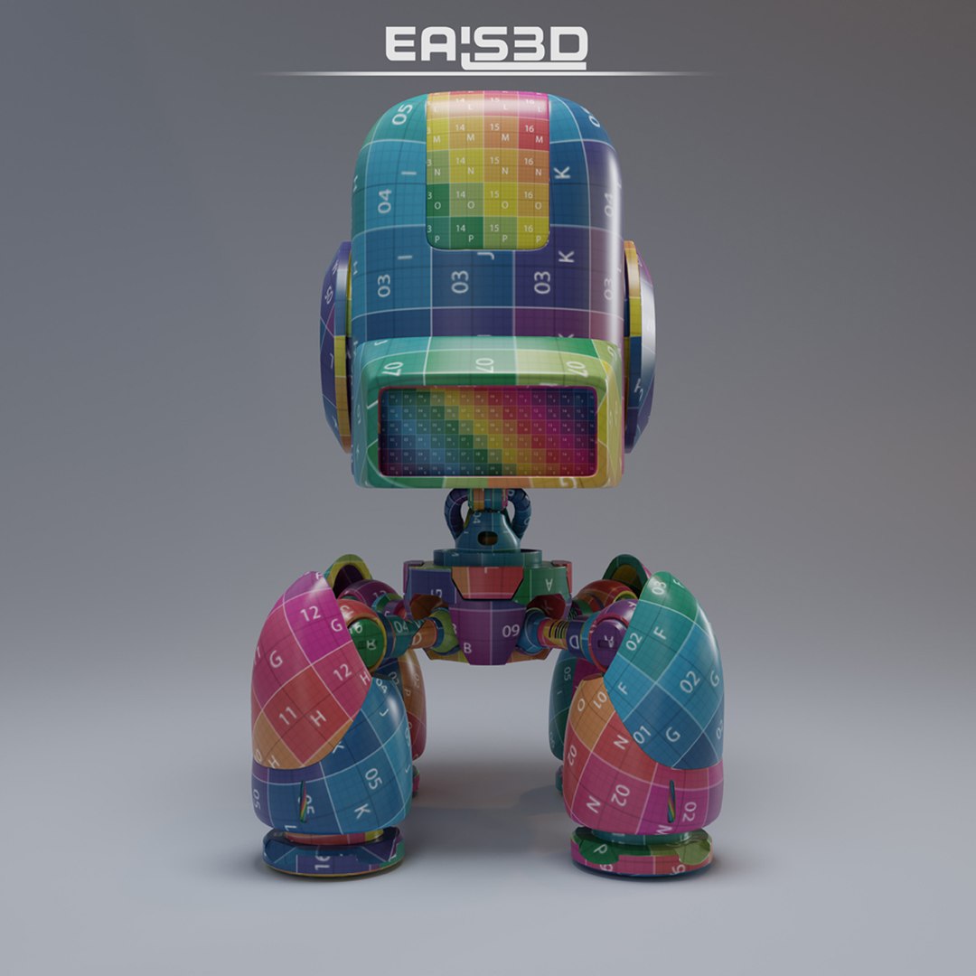 3D Cute Robot Spider Back - TurboSquid 2149389