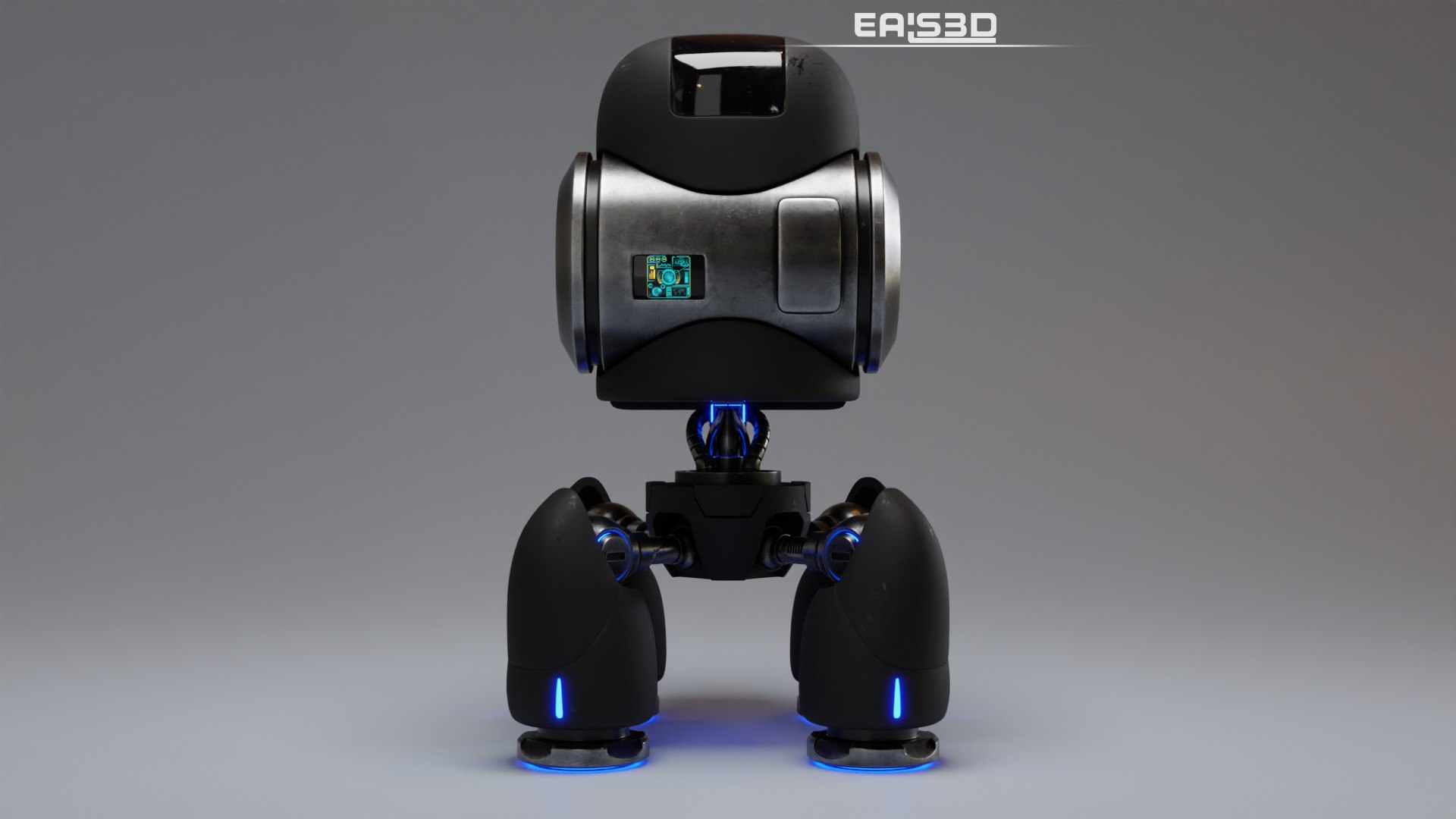 3D Cute Robot Spider Back - TurboSquid 2149389