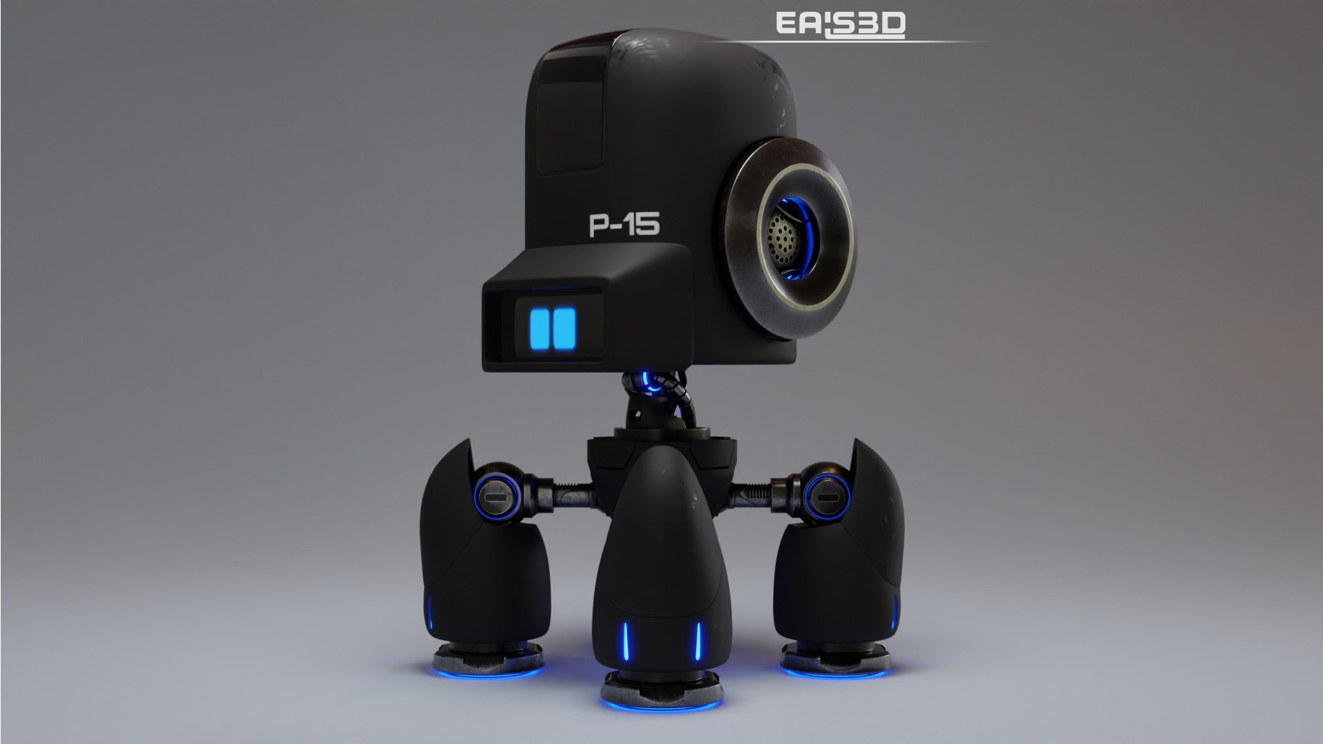 3D Cute Robot Spider Back - TurboSquid 2149389