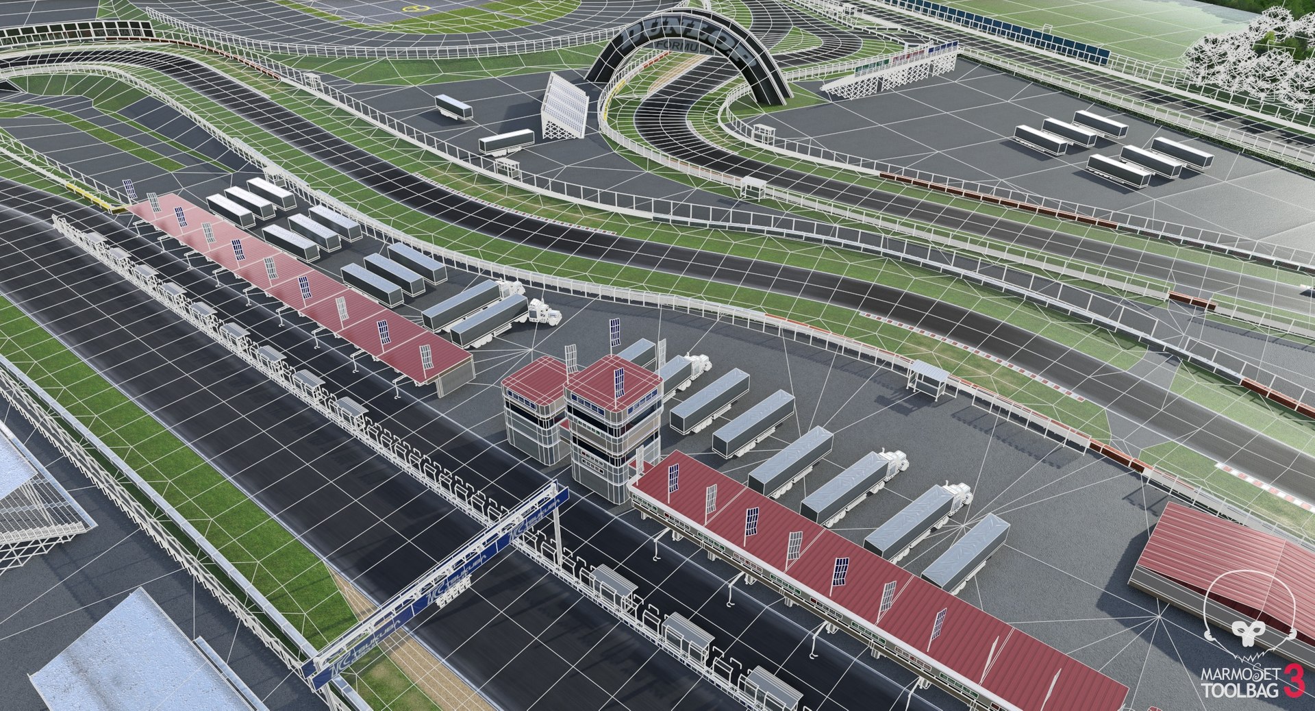 Tsukuba Circuit Race Track 3D Model - TurboSquid 1773615