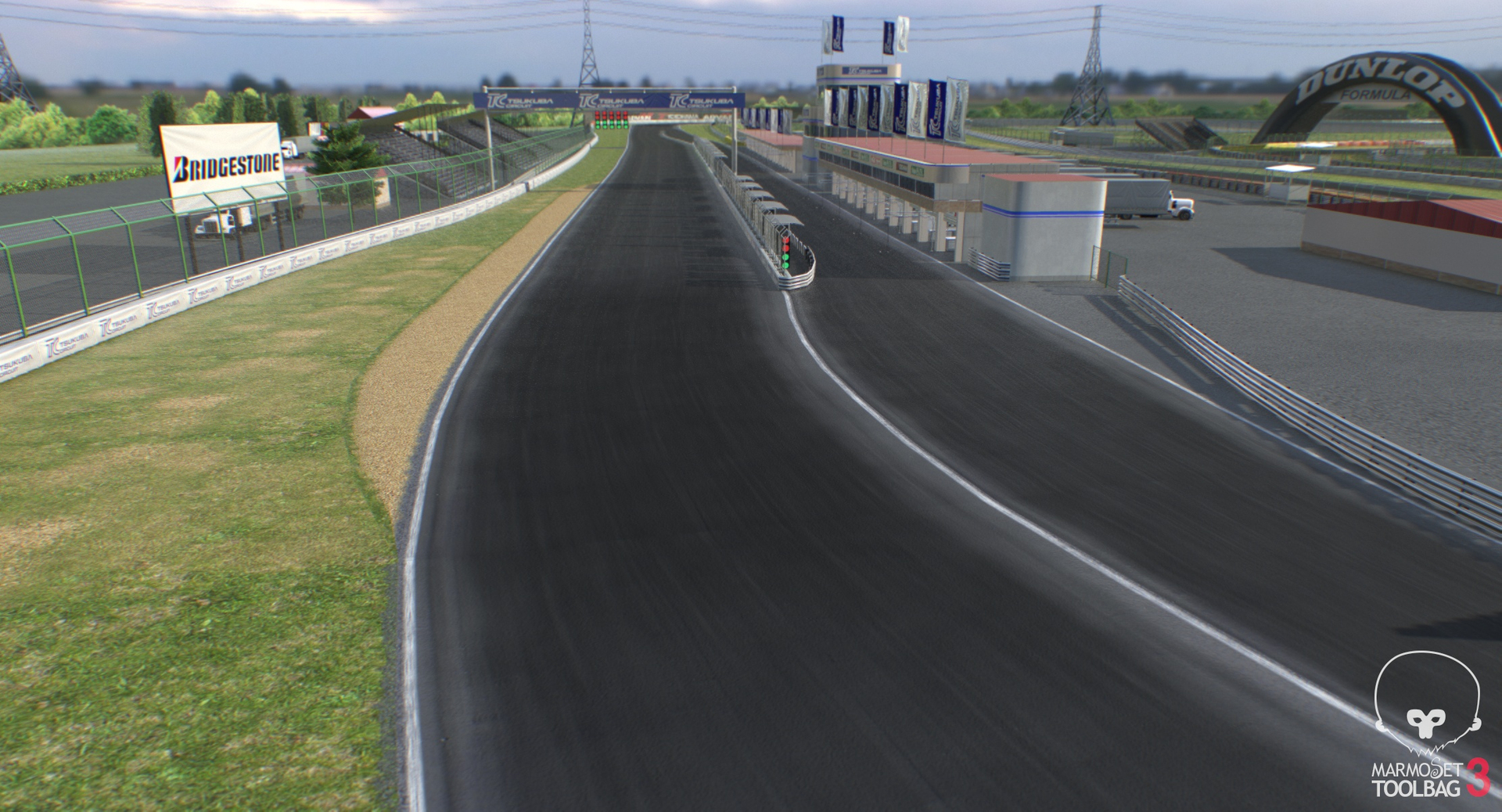 Tsukuba Circuit Race Track 3D Model - TurboSquid 1773615