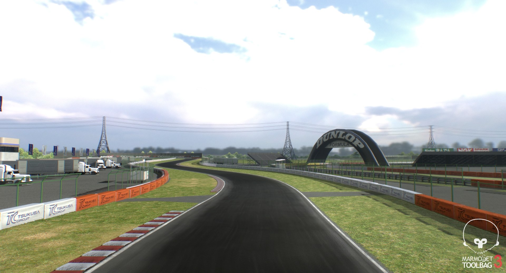 Tsukuba Circuit Race Track 3D Model - TurboSquid 1773615