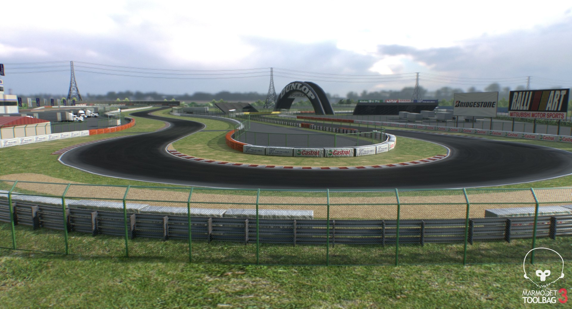Tsukuba Circuit Race Track 3D Model - TurboSquid 1773615