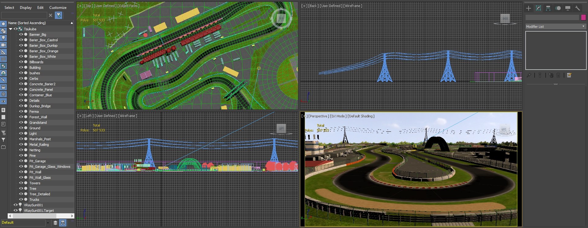 Tsukuba Circuit Race Track 3D model - TurboSquid 1773615