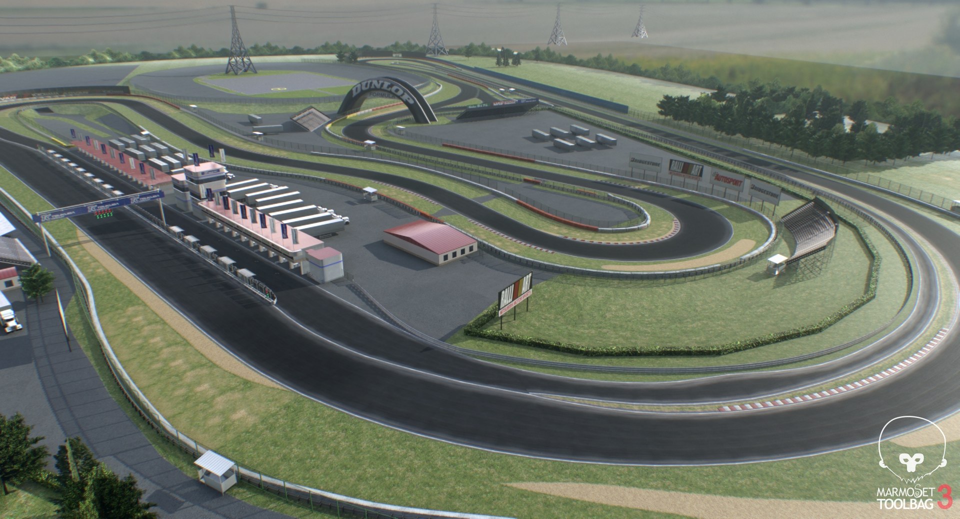 Tsukuba Circuit Race Track 3D Model - TurboSquid 1773615