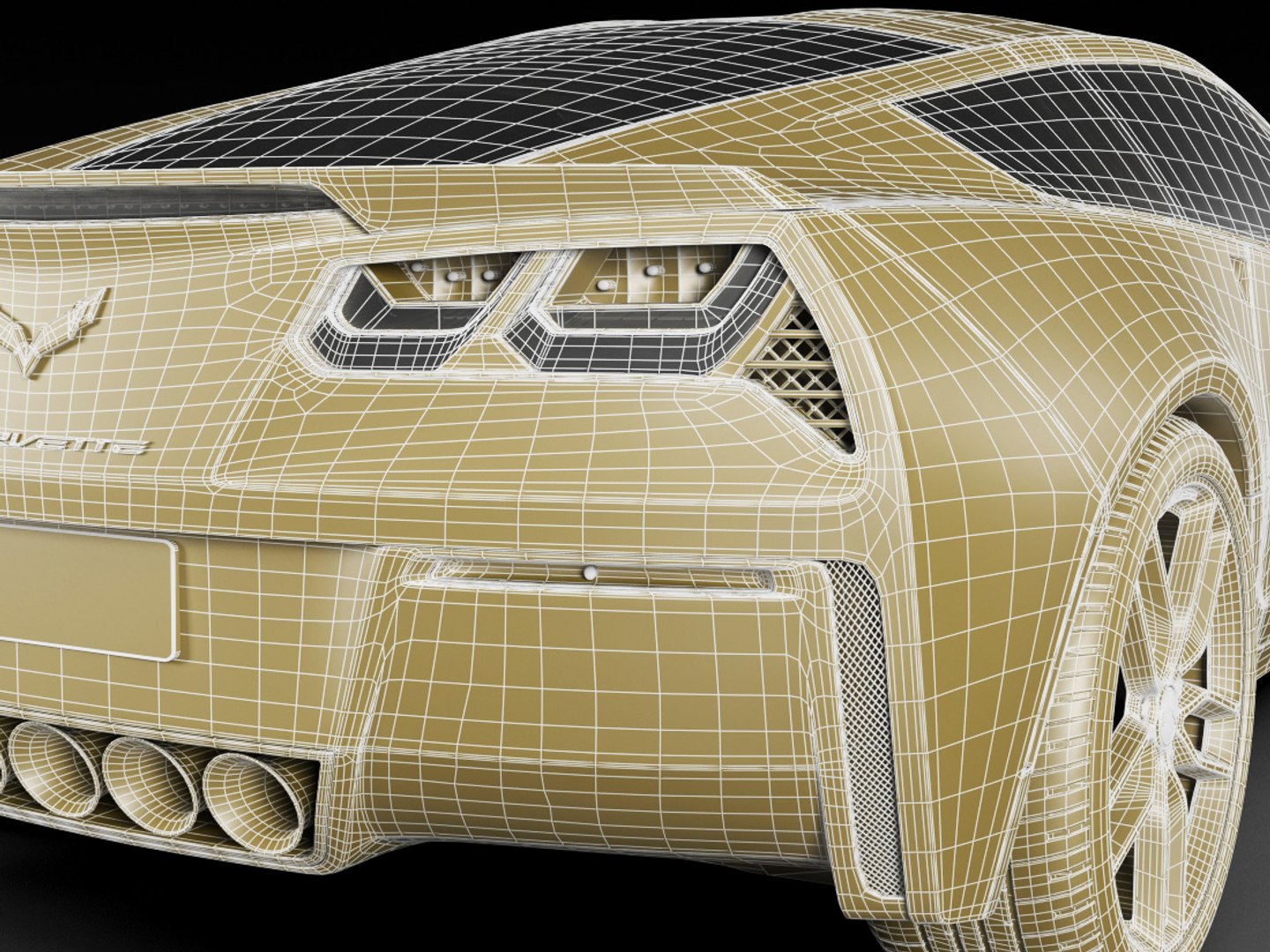 3d chevrolet corvette stingray model
