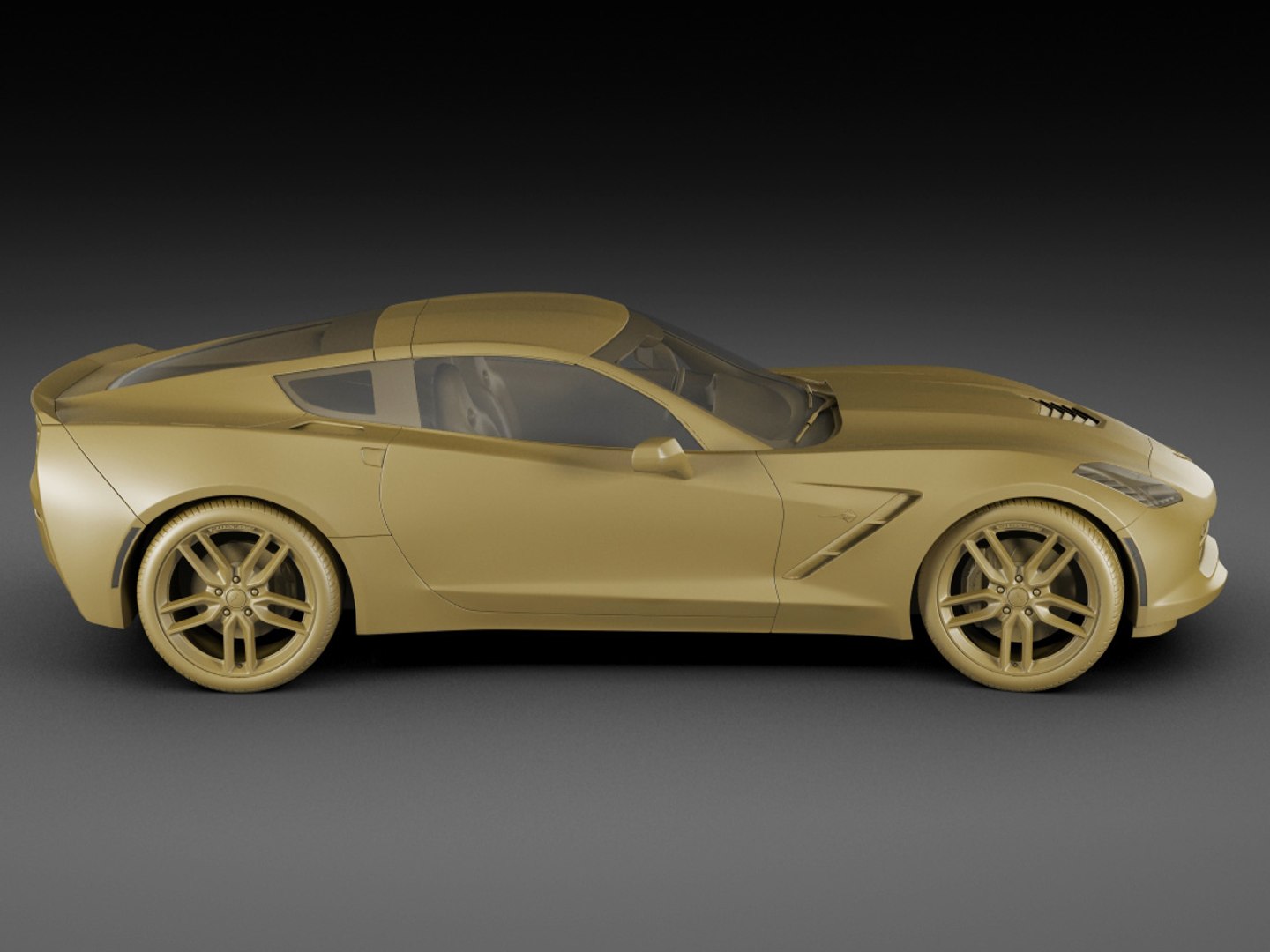 3d chevrolet corvette stingray model