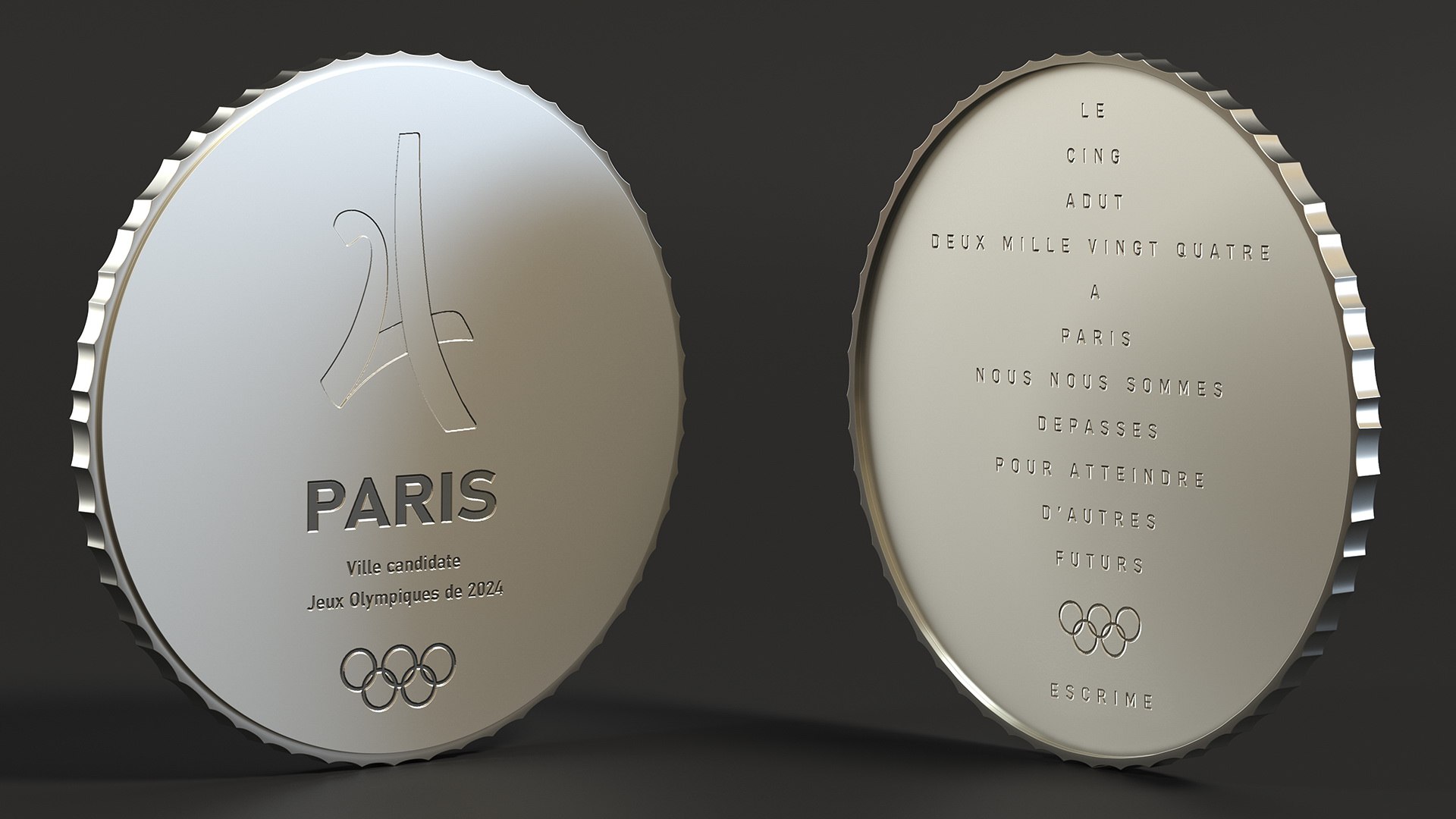 3D Silver Olympic Medal - TurboSquid 2003402