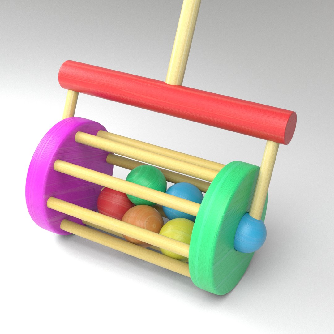 Wooden Push Toy 3D Model - TurboSquid 1941265