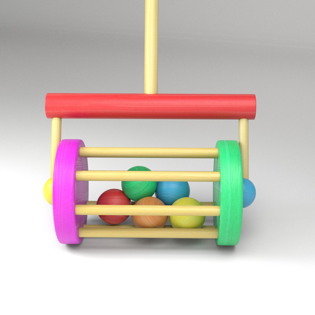 Wooden Push Toy 3D Model - TurboSquid 1941265