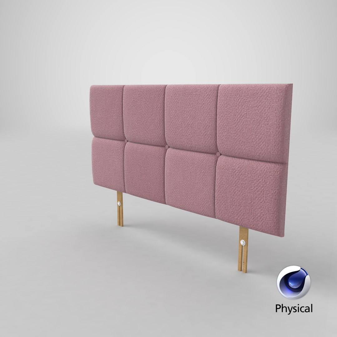 Headboard 09 blush 3D - TurboSquid 1473024