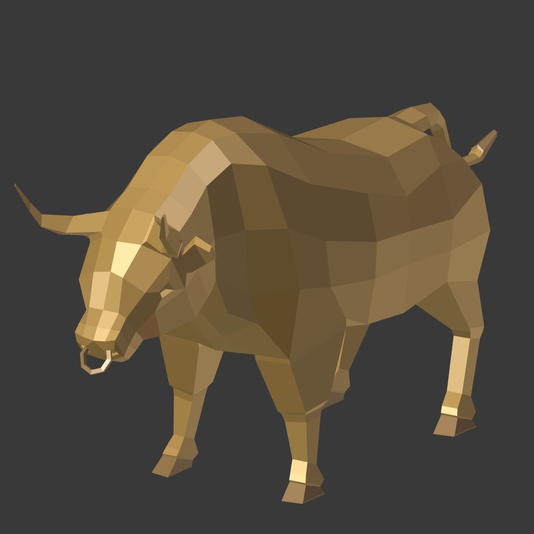 obj bull cartoon