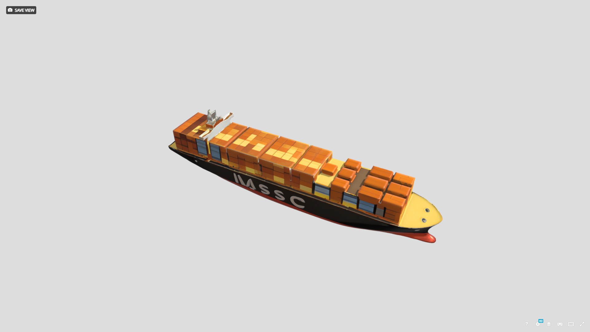 3D Container Ship Cargo Model - TurboSquid 2330438