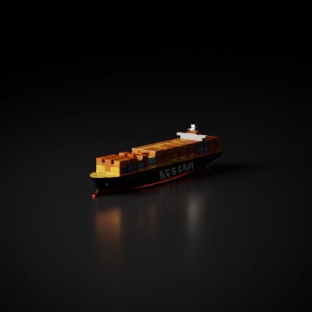 3D Container Ship Cargo Model - TurboSquid 2330438