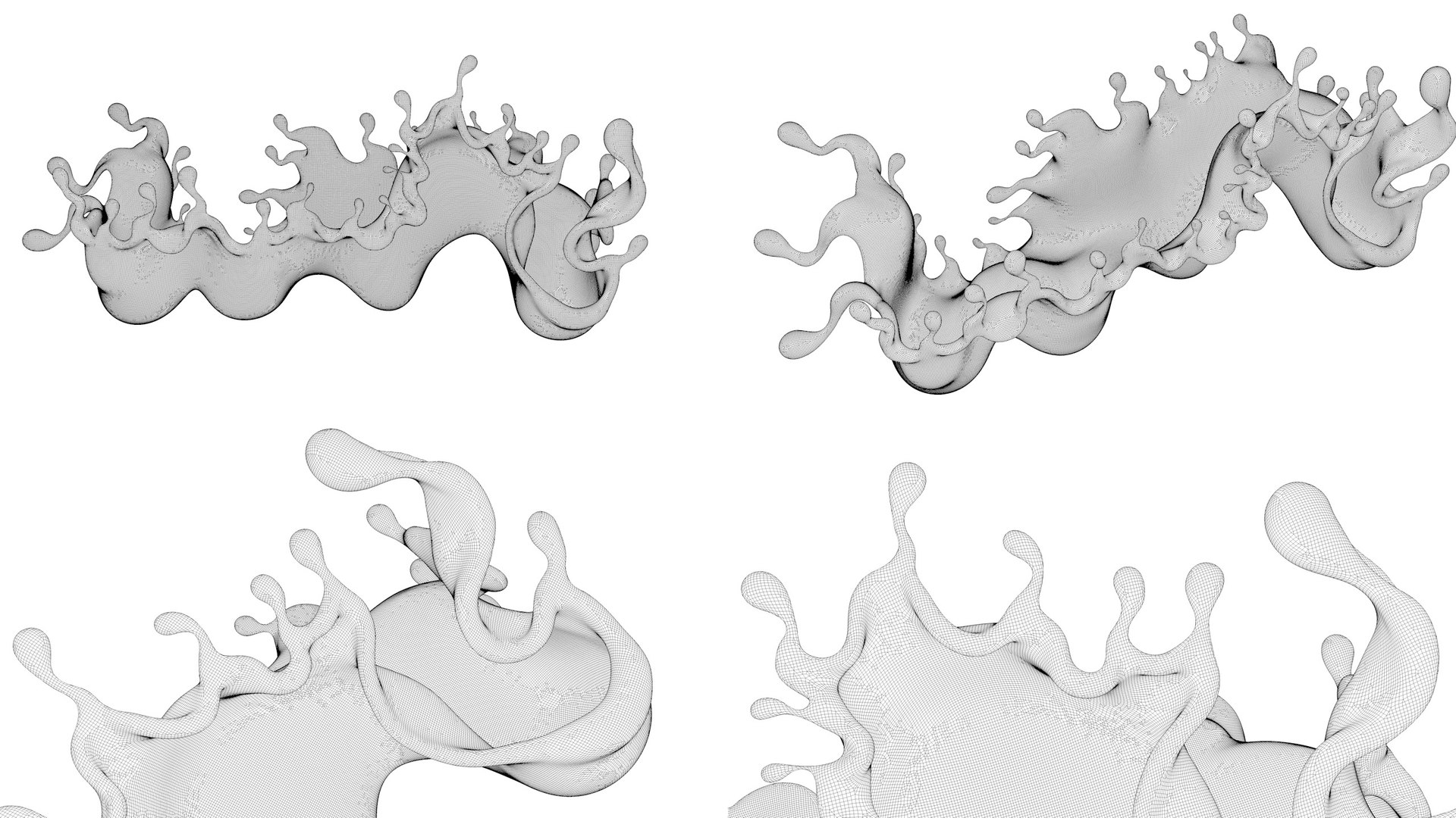 Splash Liquid Water 3D Model - TurboSquid 1628554