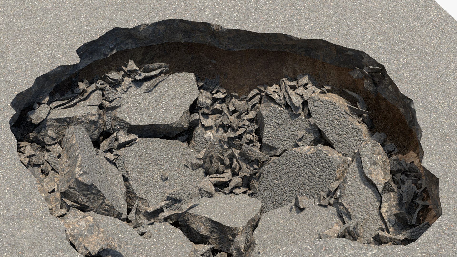 3D Animated Ground Crumbling - TurboSquid 1803137