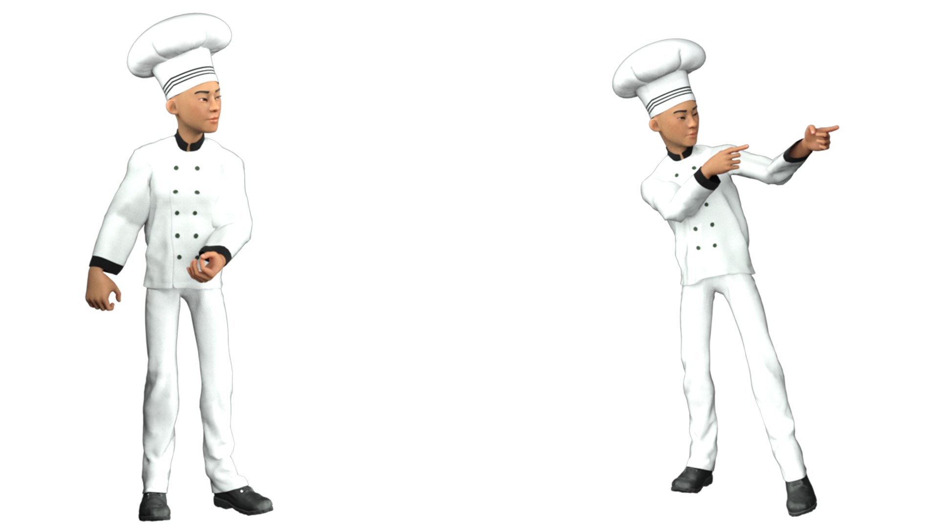 3D Cartoon 3D Rigged Food Maker Man Character Model - TurboSquid 2254444