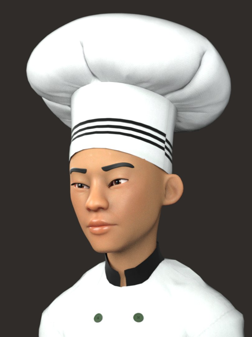 3D Cartoon 3D Rigged Food Maker Man Character Model - TurboSquid 2254444