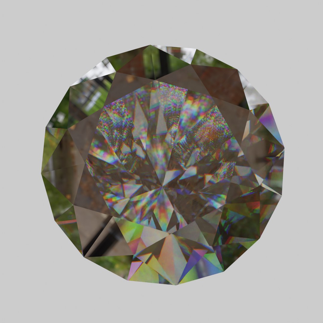Classic Round Cut Diamond 3D - TurboSquid 1848002