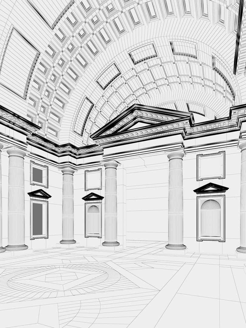 3D model hall white 03 - TurboSquid 1493197