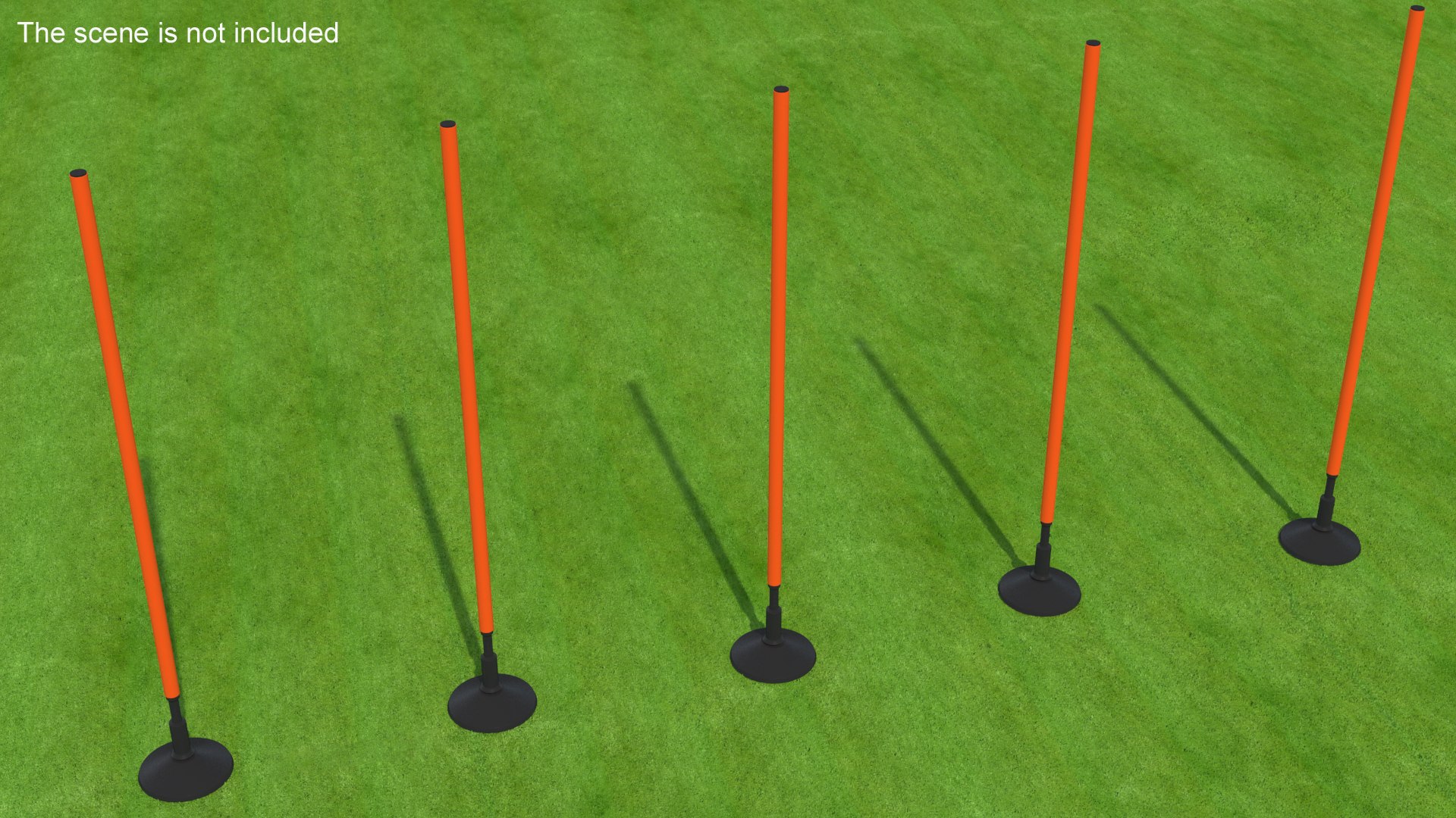 Slalom Pole With Base 3D Model - TurboSquid 1964693