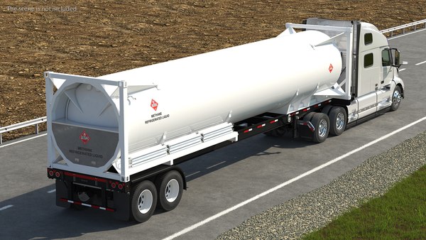 modelo 3d Camión Volvo con remolque cisterna de gas - TurboSquid 1862074