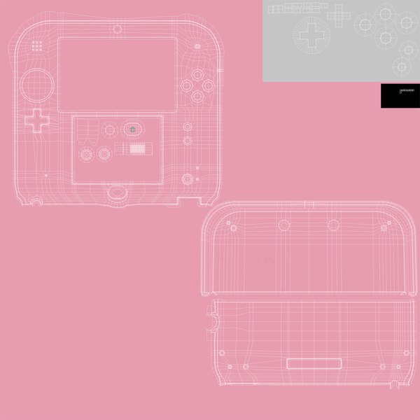 Nintendo 2ds 3D model - TurboSquid 1189342