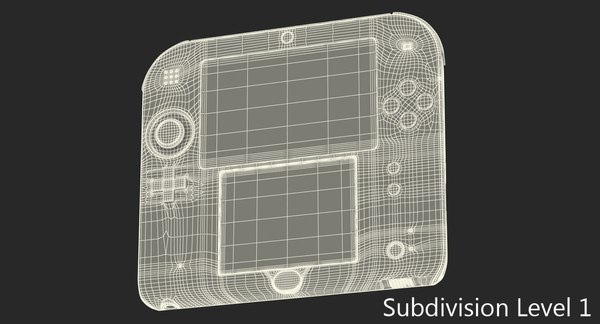Nintendo 2ds 3D model - TurboSquid 1189342