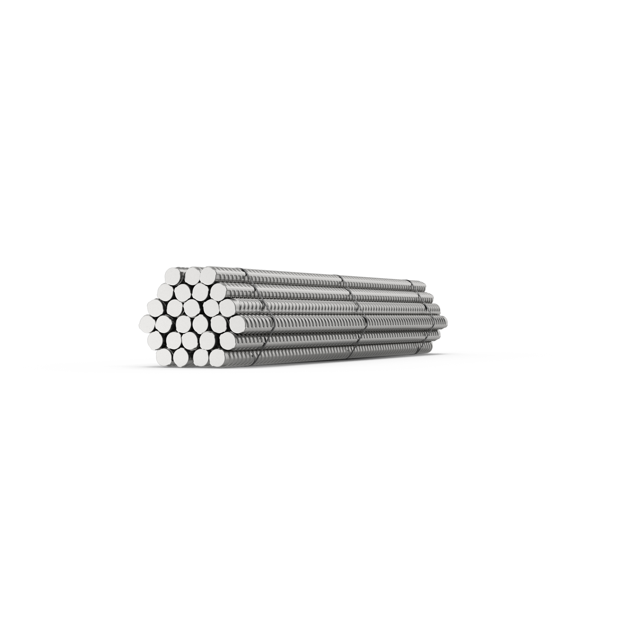 modelo 3d Stacked Metal Bars - TurboSquid 2087348