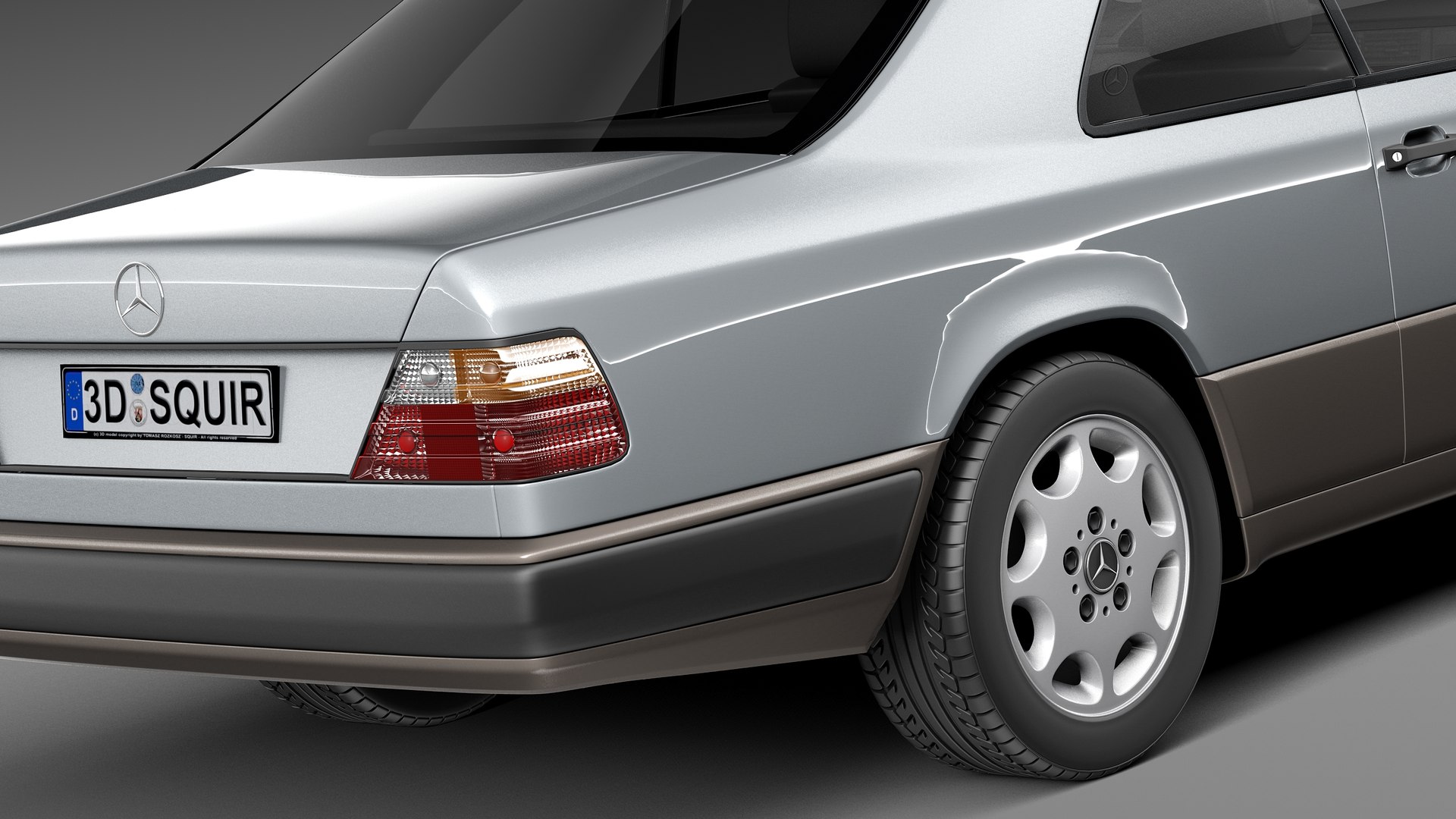 Mercedes Benz Mercedes-benz W124 3d Model