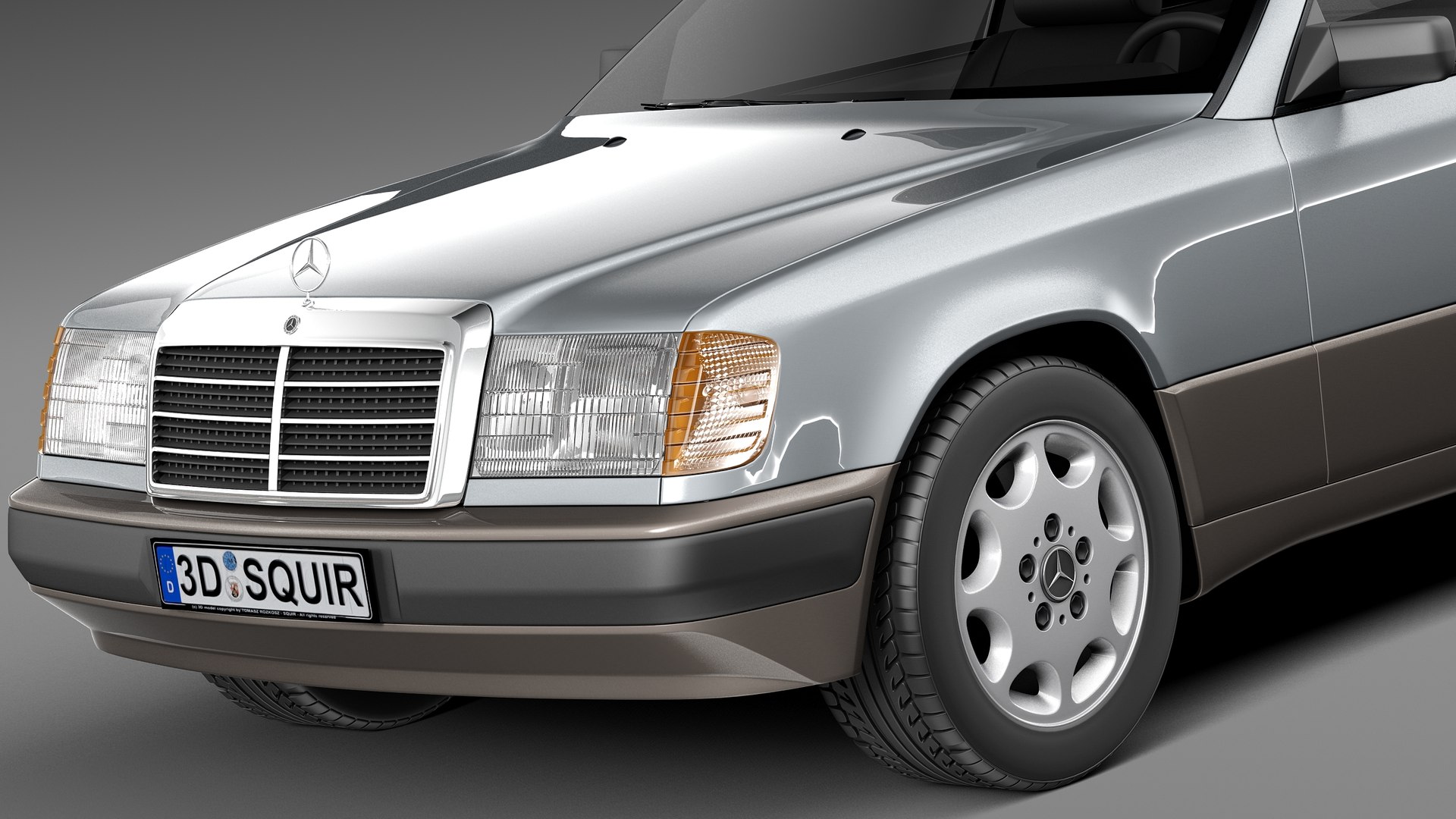 Mercedes Benz Mercedes-benz W124 3d Model