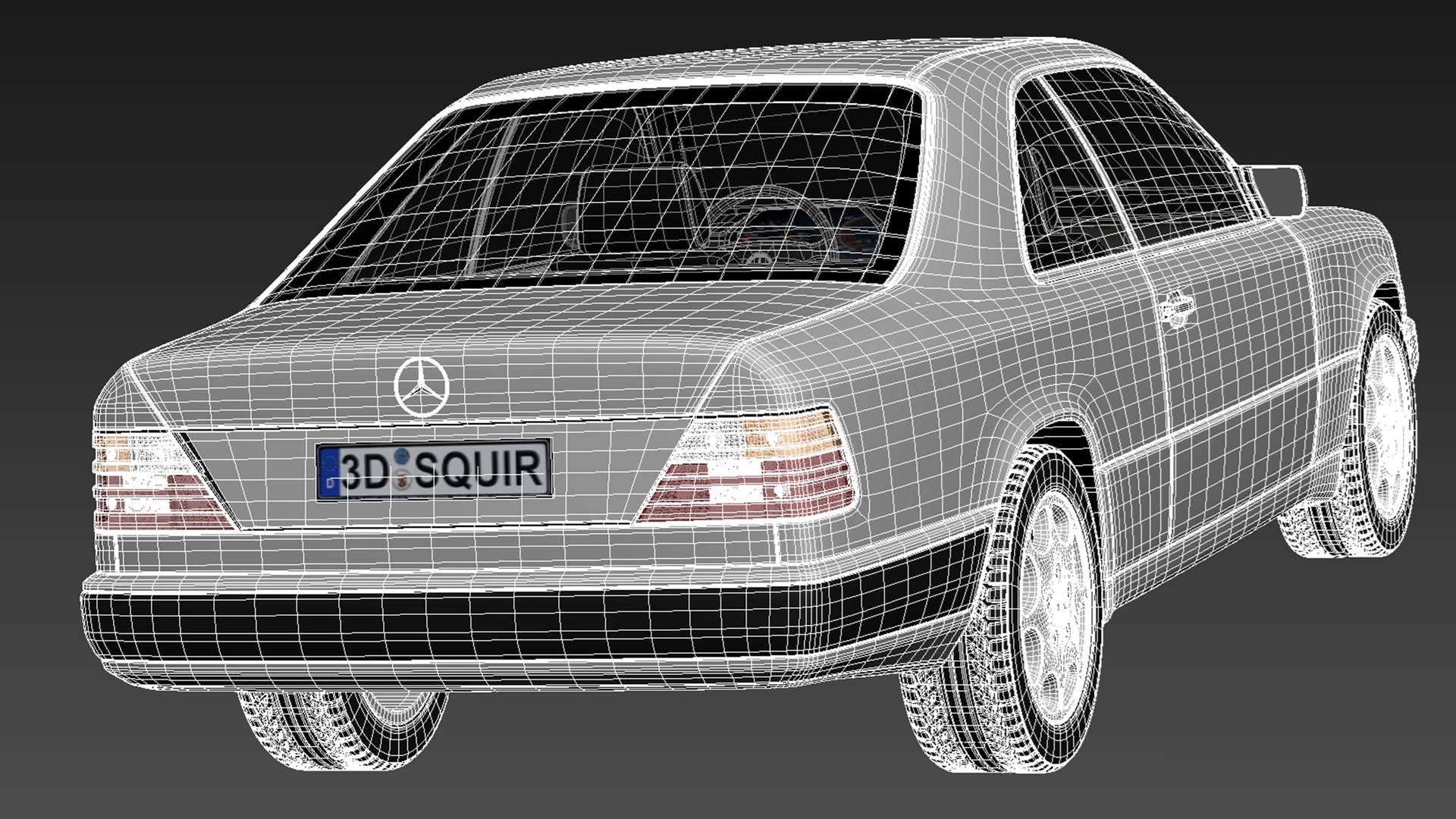 Mercedes Benz Mercedes-benz W124 3d Model
