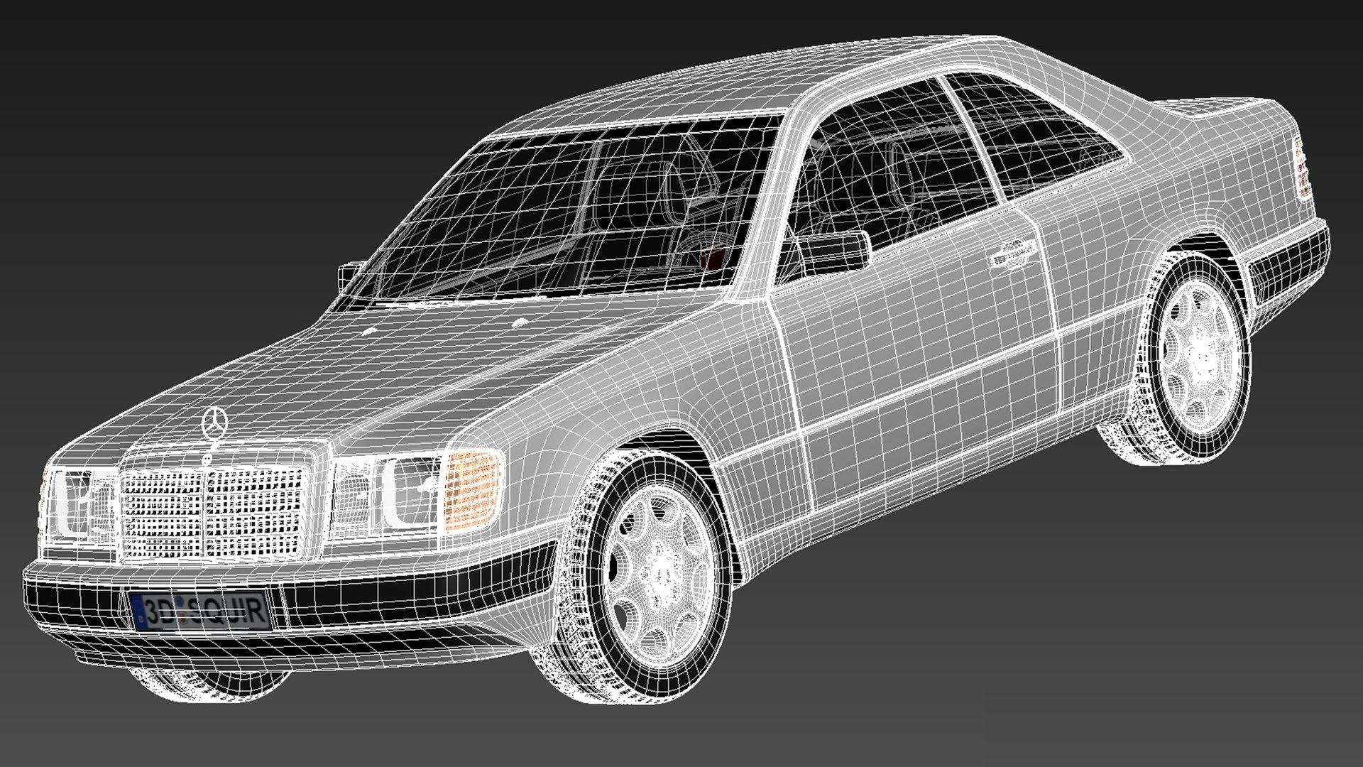 Mercedes Benz Mercedes-benz W124 3d Model