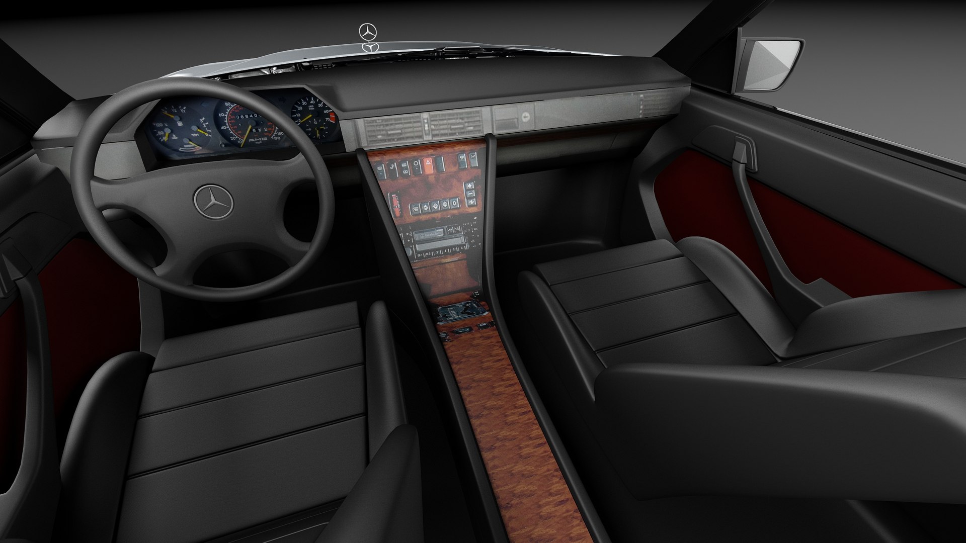 Mercedes Benz Mercedes-benz W124 3d Model