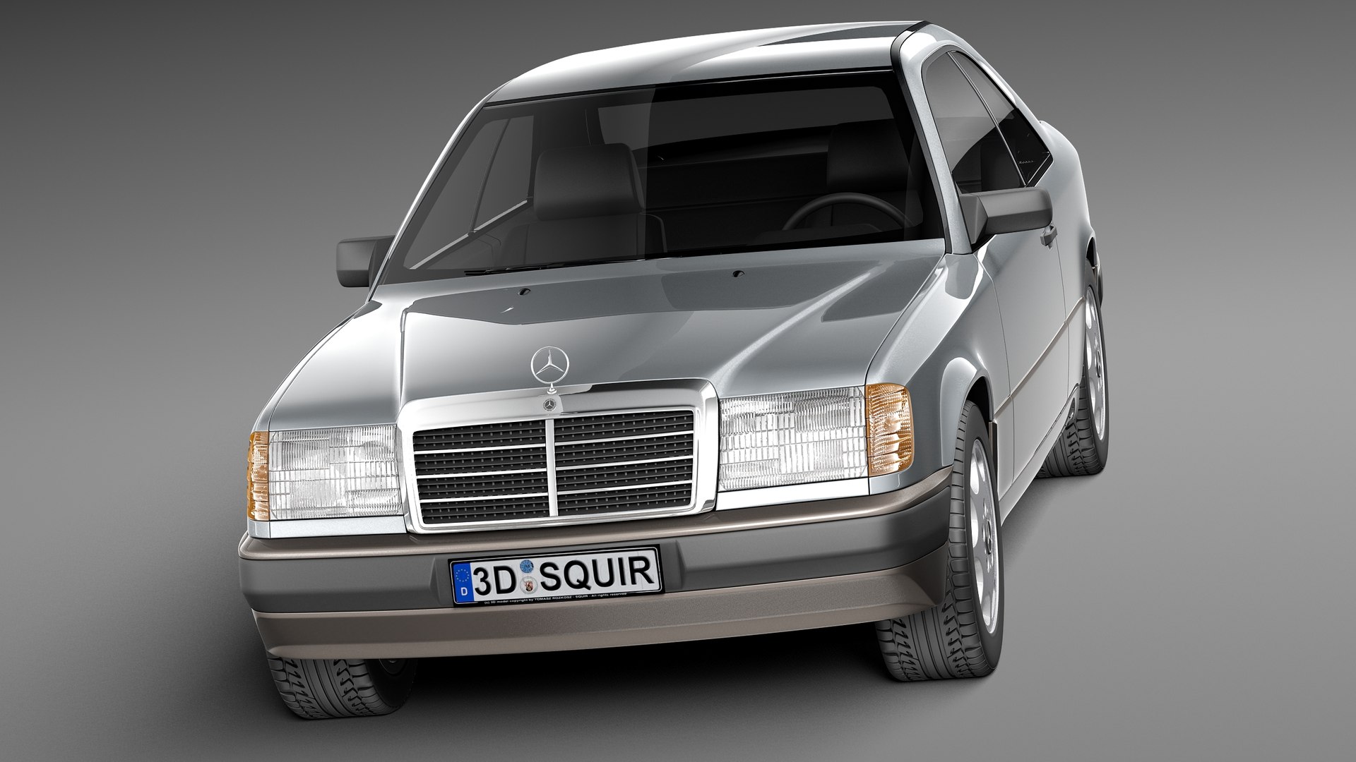 Mercedes Benz Mercedes-benz W124 3d Model