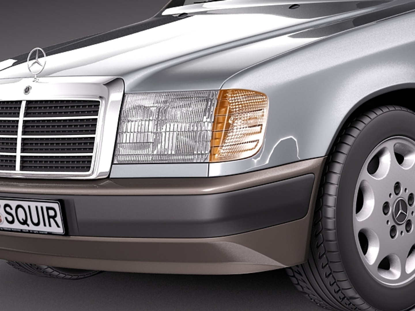 mercedes benz mercedes-benz w124 3d model