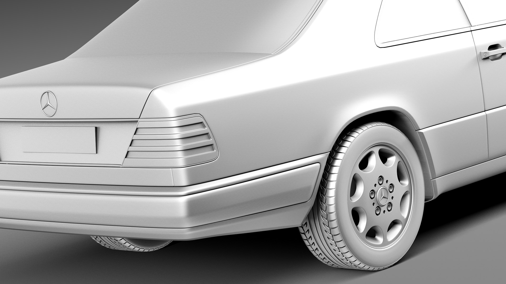Mercedes Benz Mercedes-benz W124 3d Model