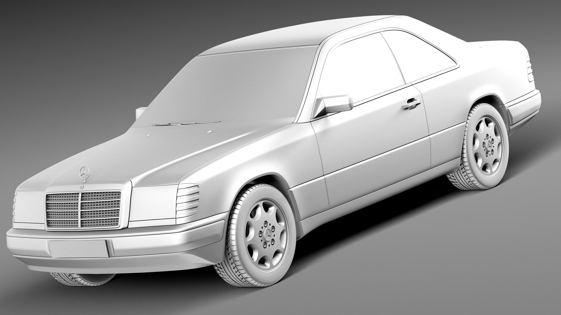 Mercedes Benz Mercedes-benz W124 3d Model