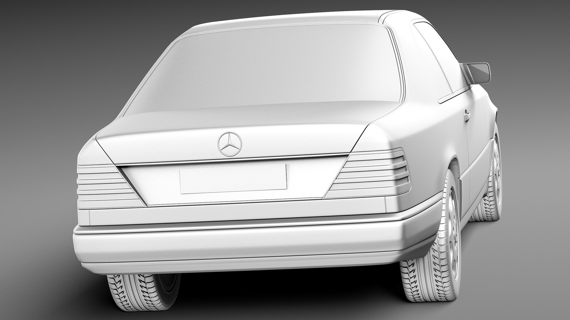 Mercedes Benz Mercedes-benz W124 3d Model