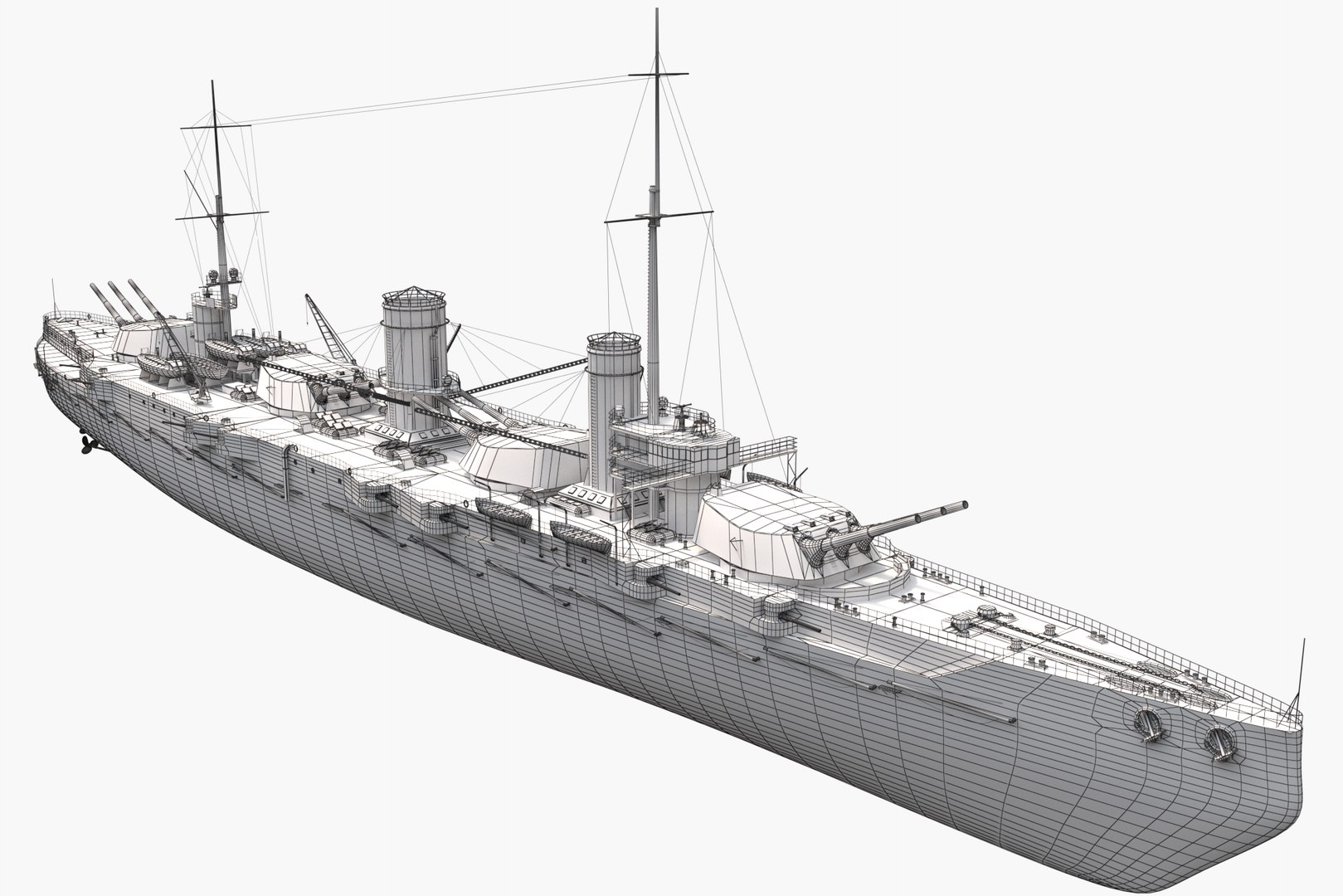 Sevastopol Battleship Ussr 3D Model - TurboSquid 1634678