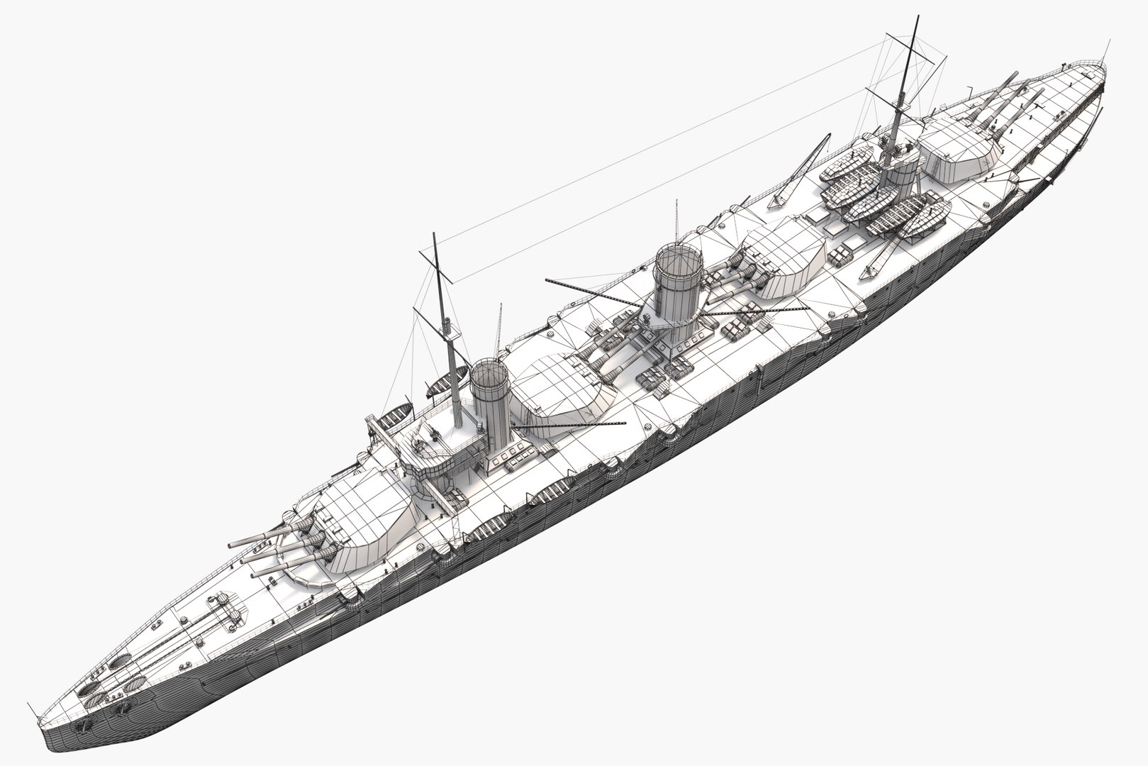 Sevastopol Battleship Ussr 3D Model - TurboSquid 1634678